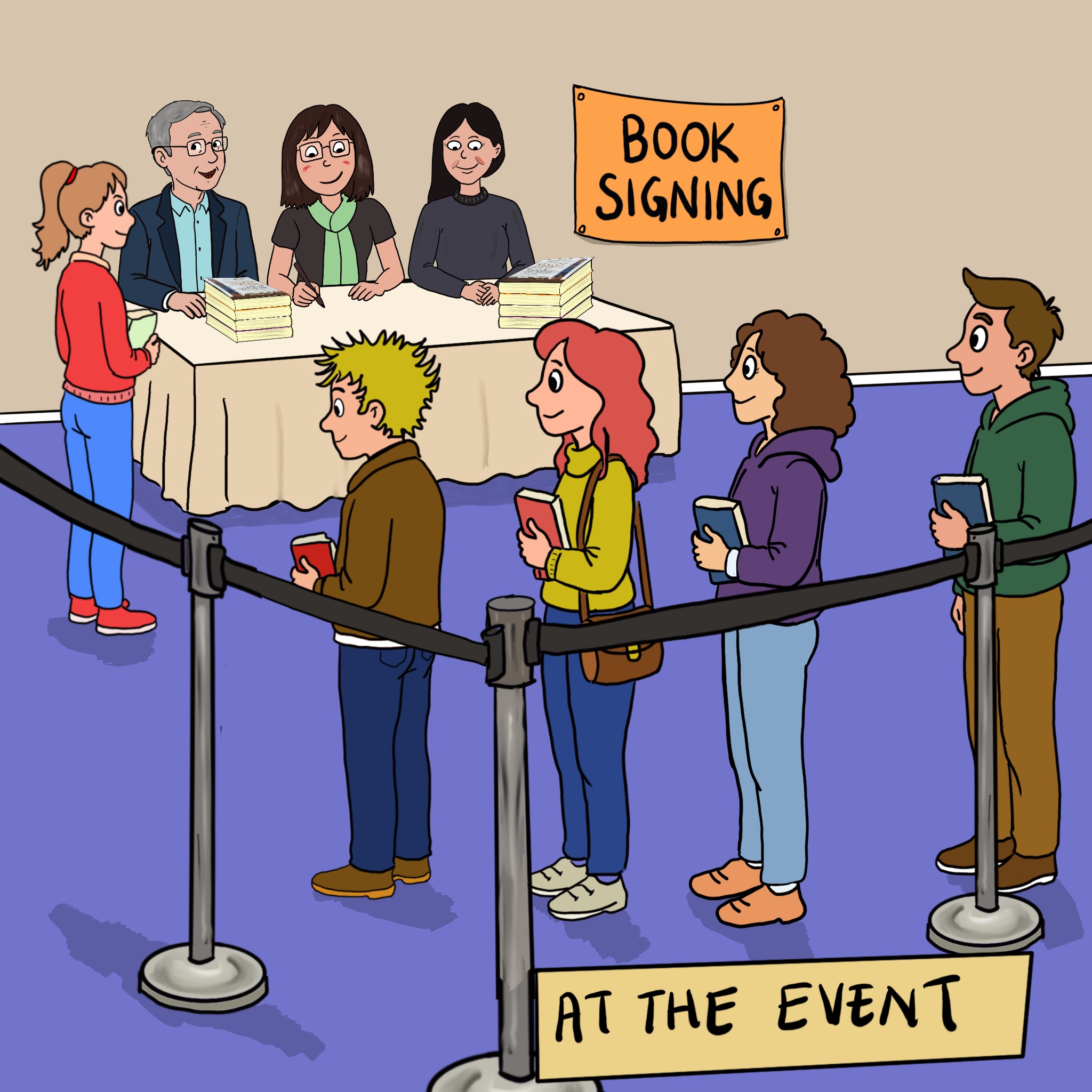 Book signing day [Cartoon] – Diya on Korea