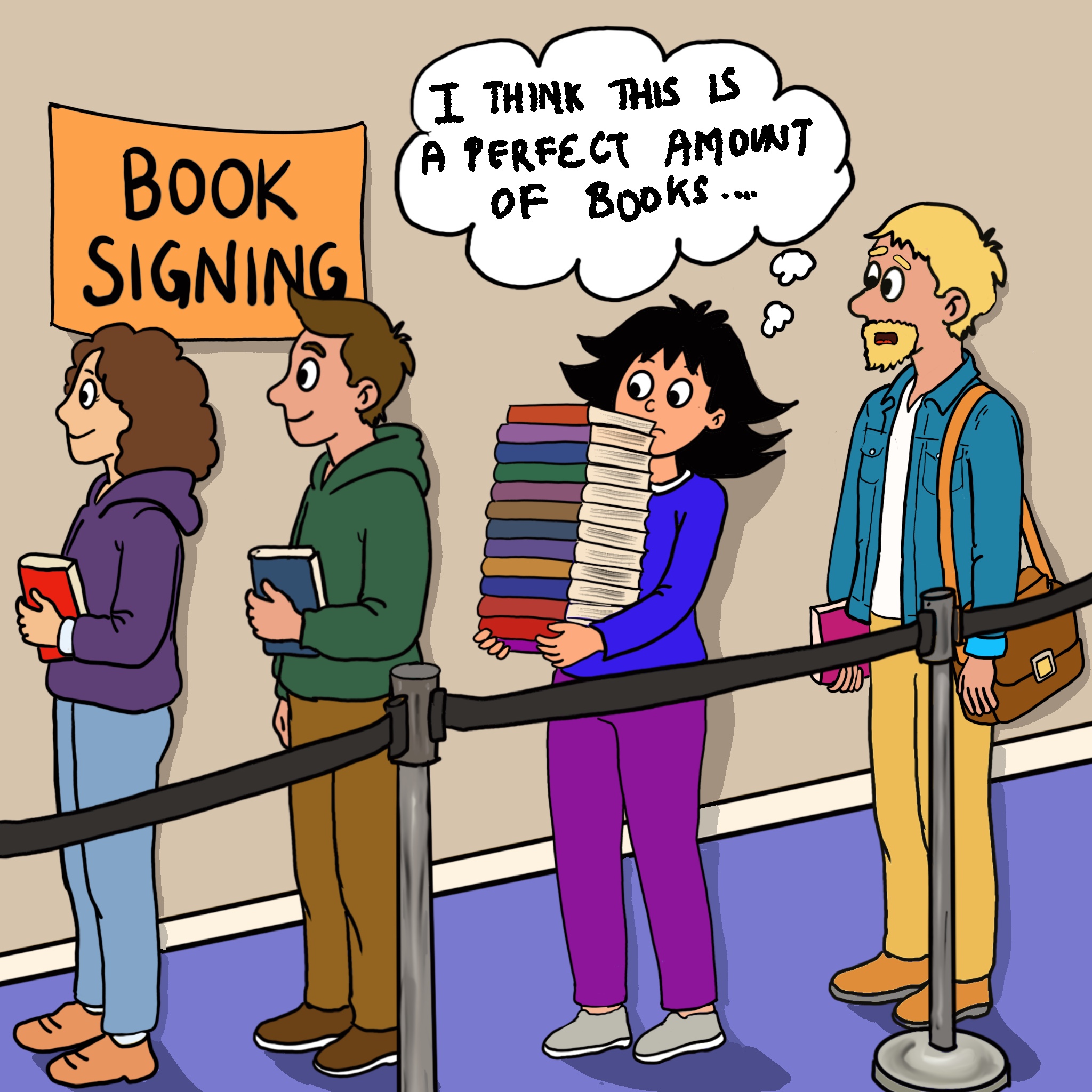 Book signing day [Cartoon] – Diya on Korea